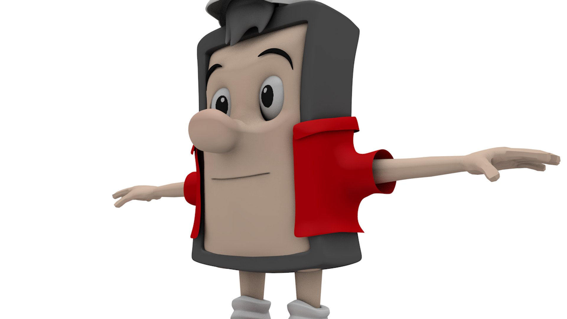 Cartoon brick character 3D model - TurboSquid 1318244