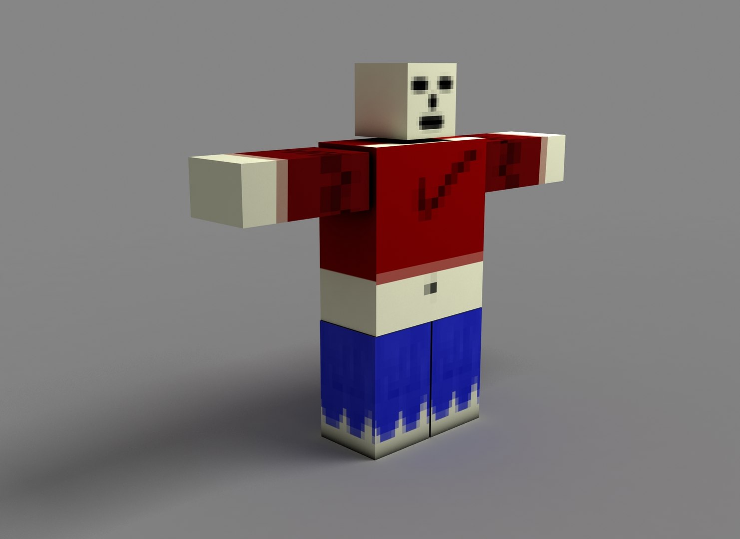 3ds max minecraft character