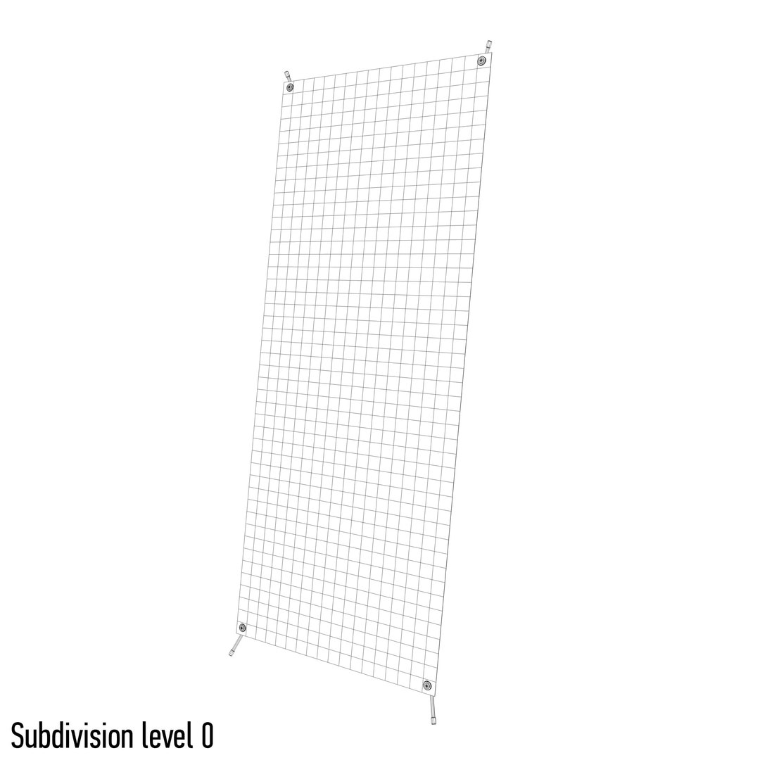 3d model x-banner advertising