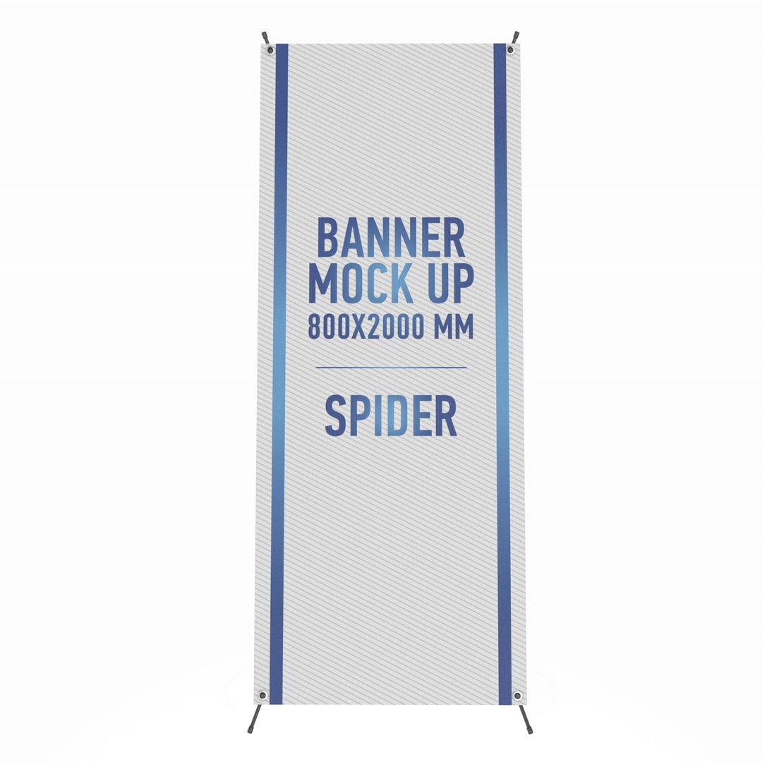 3d model x-banner advertising
