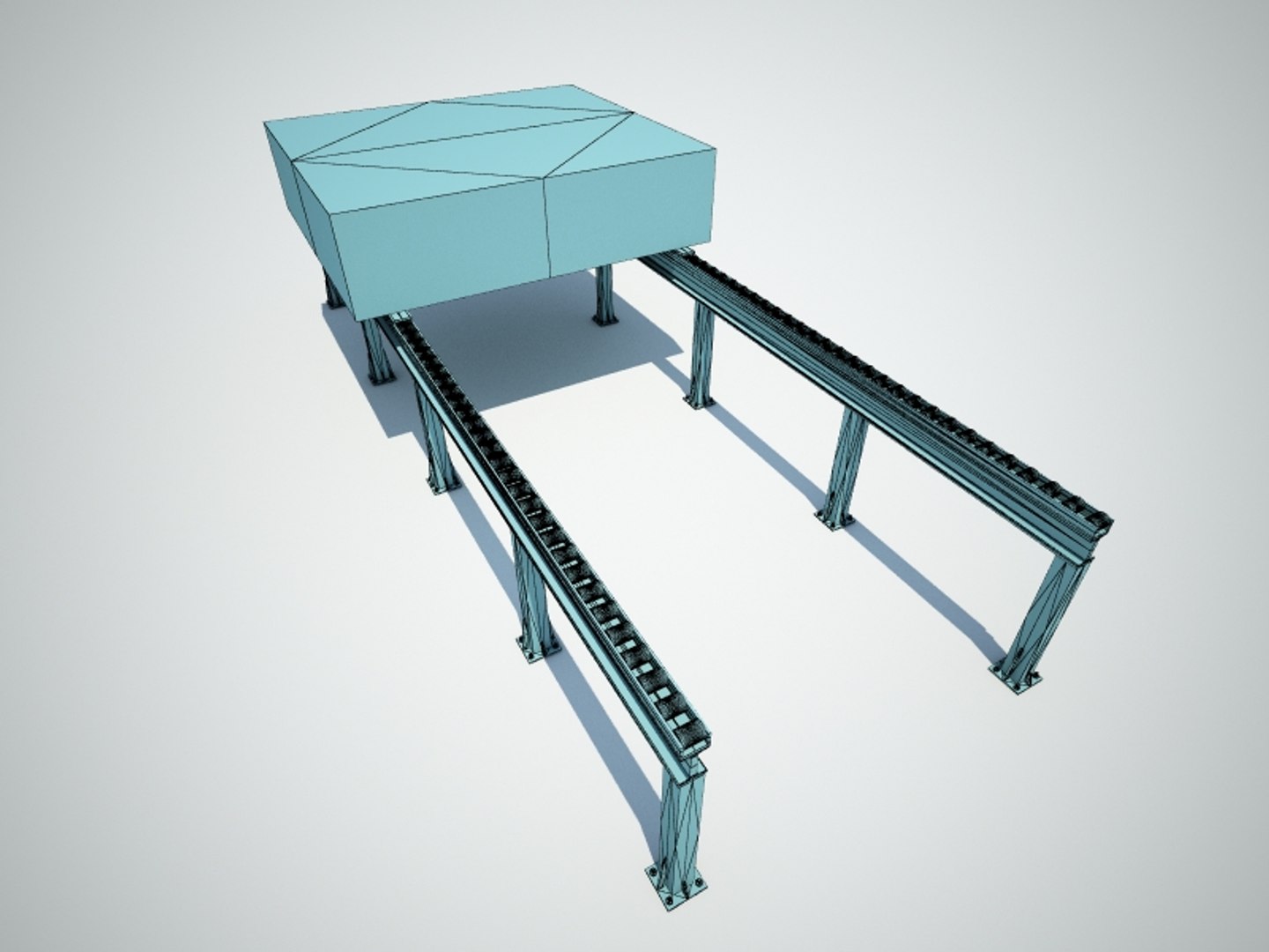 3d model roller track