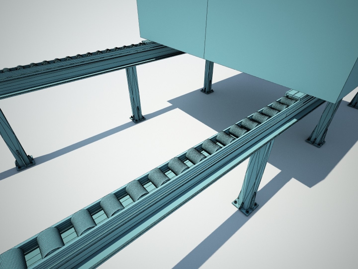 3d model roller track