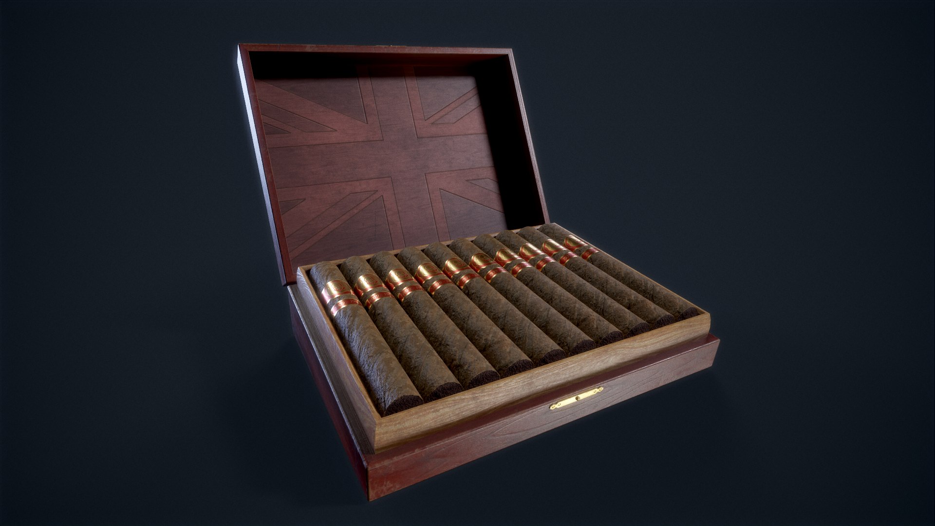 3D Model Churchill Cigar Box - TurboSquid 1771280