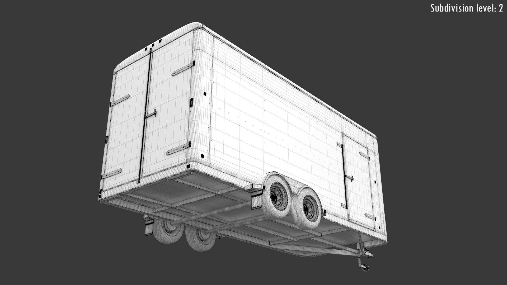 Cargo trailer model - TurboSquid 1638635