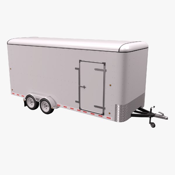 Cargo trailer model - TurboSquid 1638635