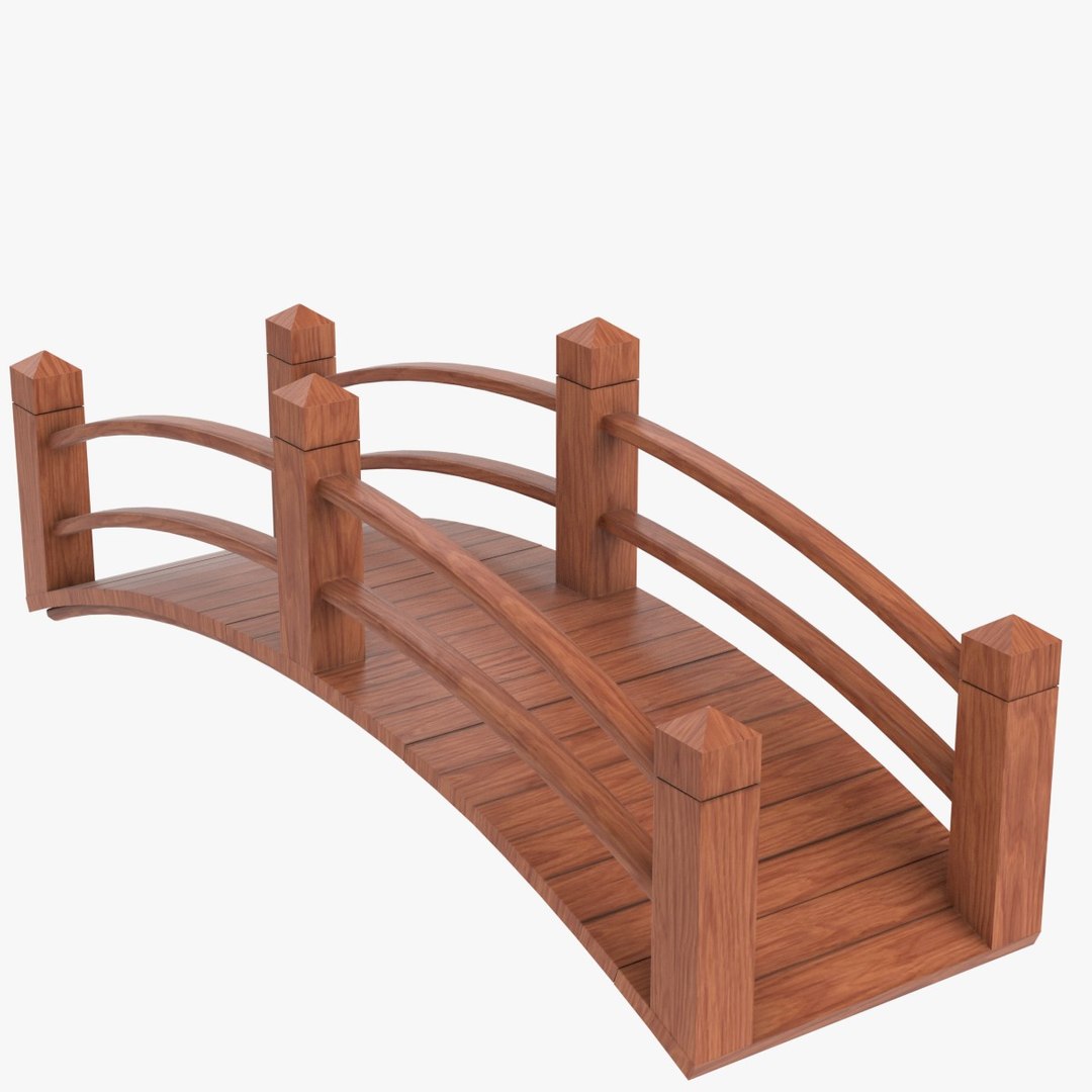 3D Wooden Bridge - TurboSquid 2111560