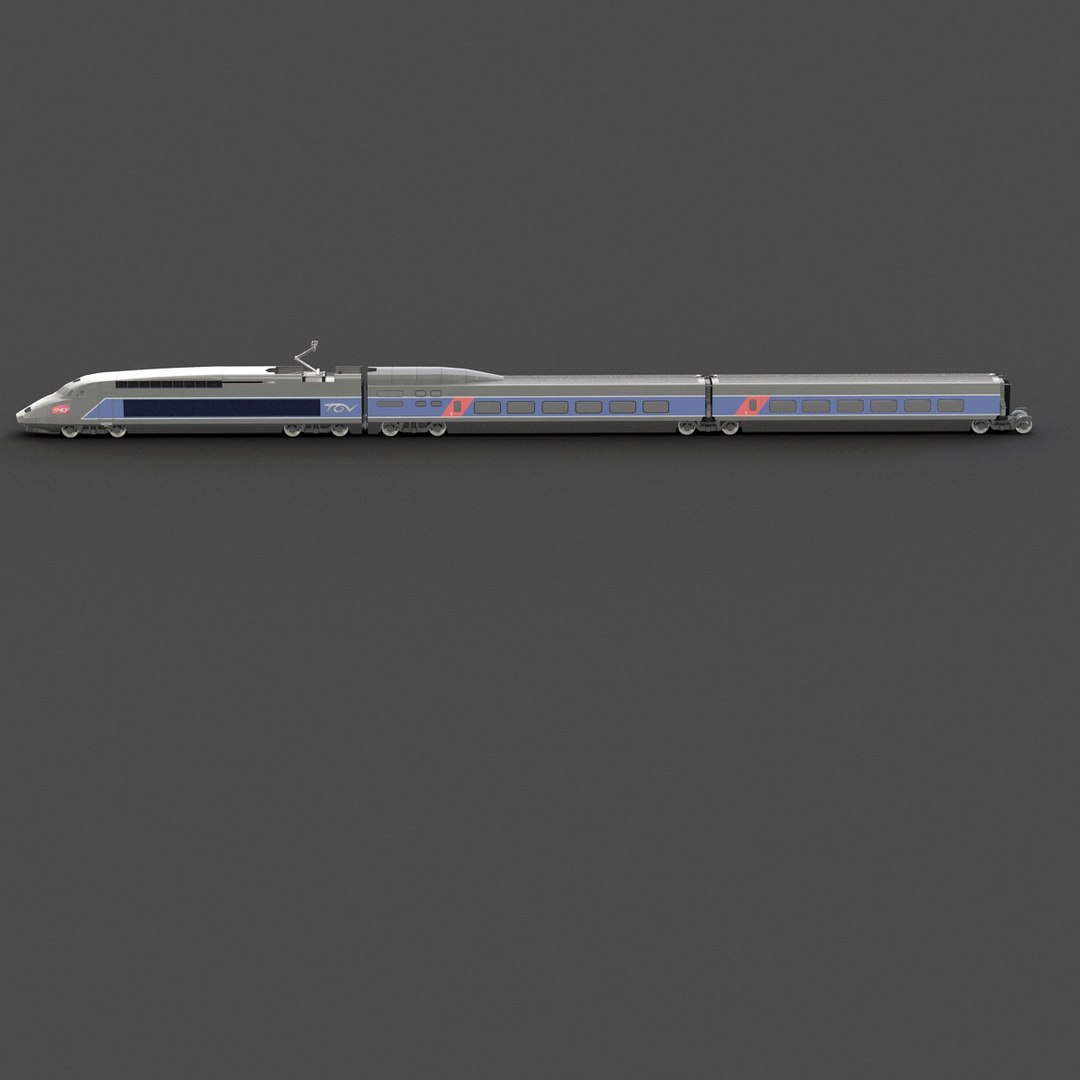 3d 3ds tgv train