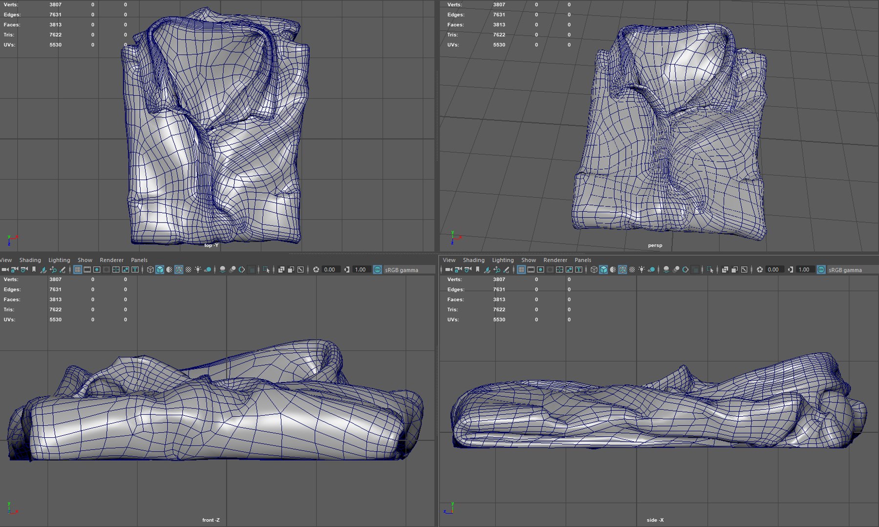 Folded Shirt 3D - TurboSquid 1660474