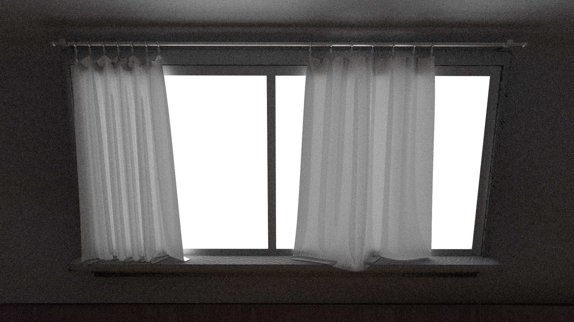 Bedroom Realistic Curtains 3D Model - TurboSquid 1225993