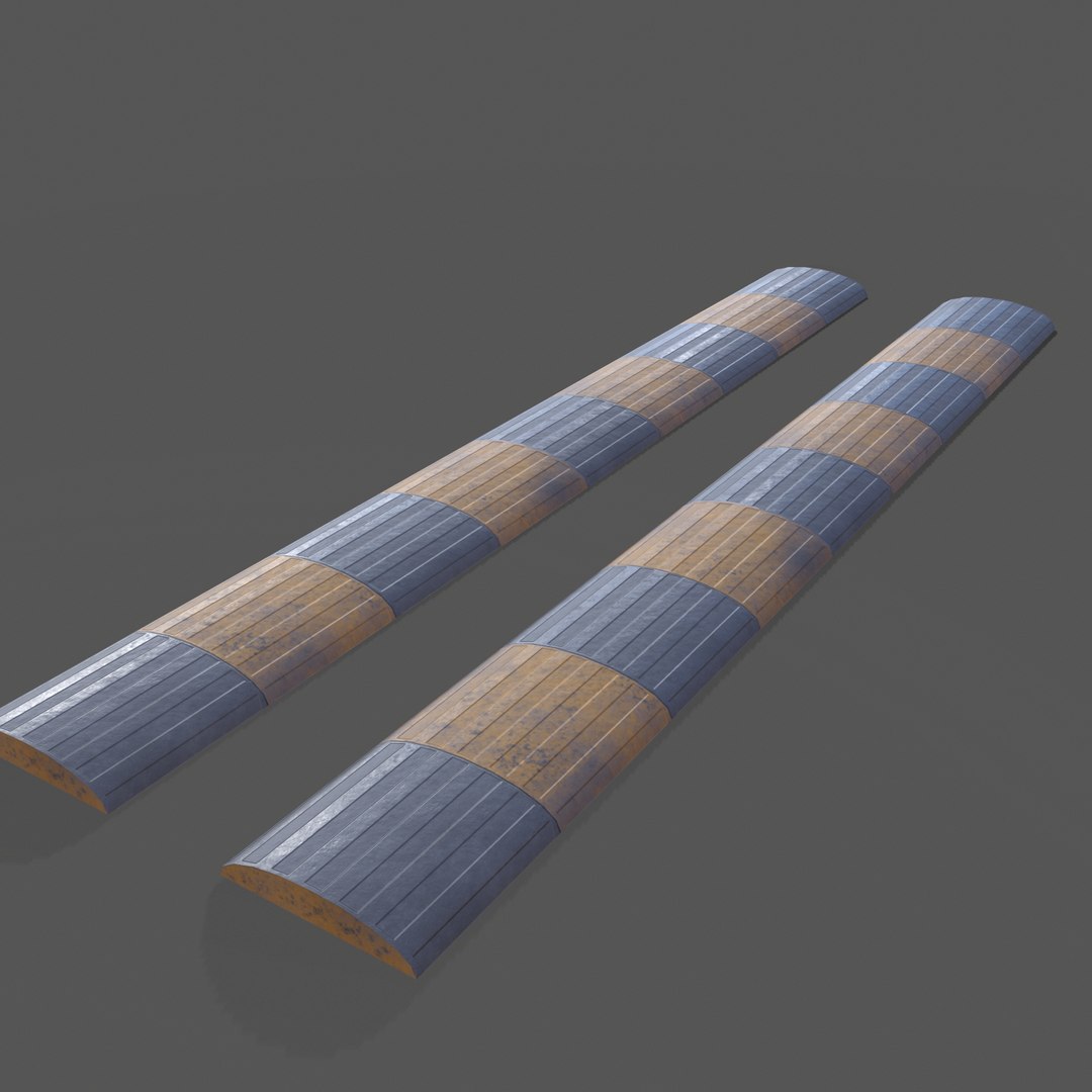 3D Traffic Speed Bump - - TurboSquid 1608121