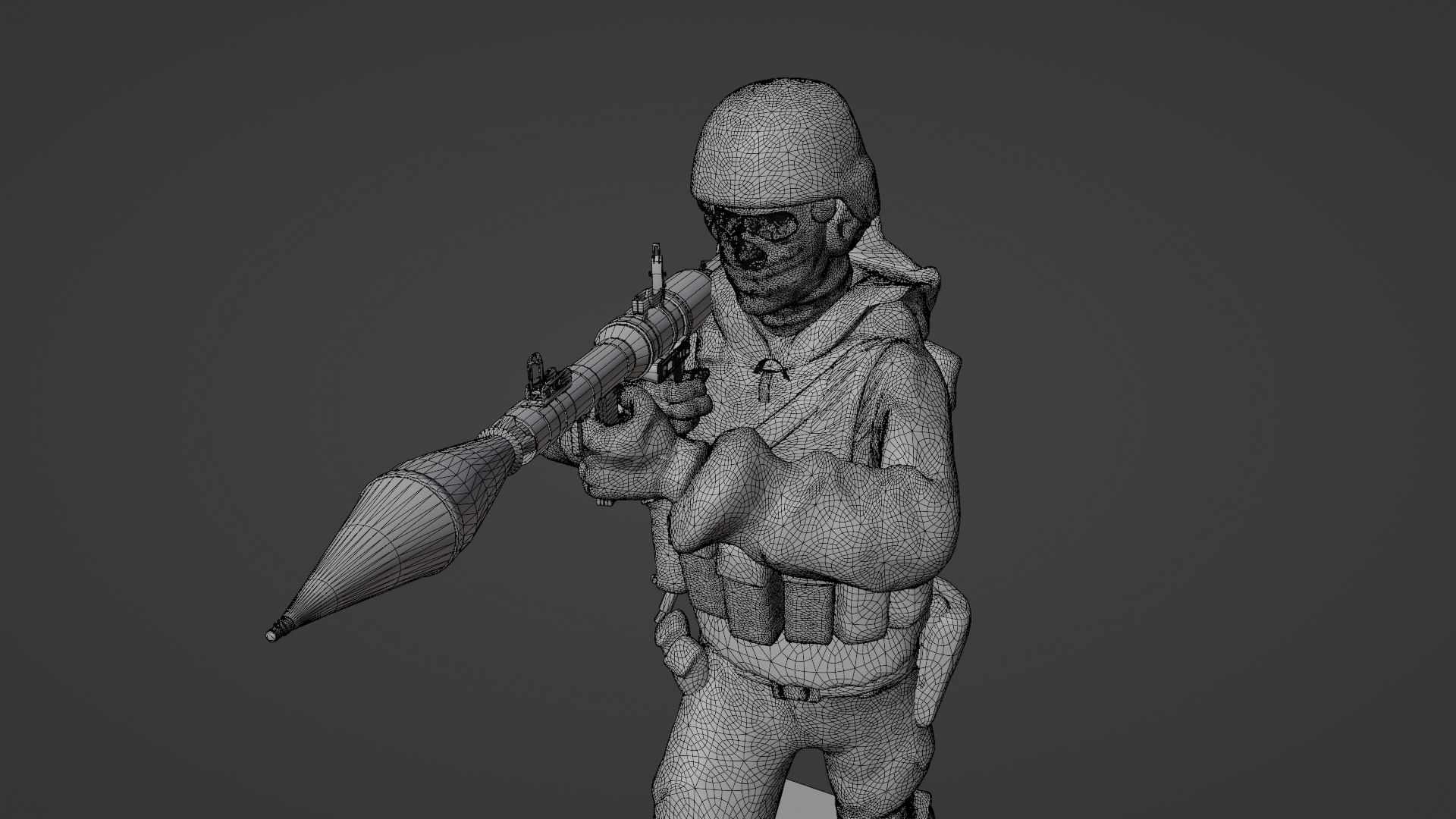 Figure Of A Soldier With RPG STL 3D Model - TurboSquid 1951548