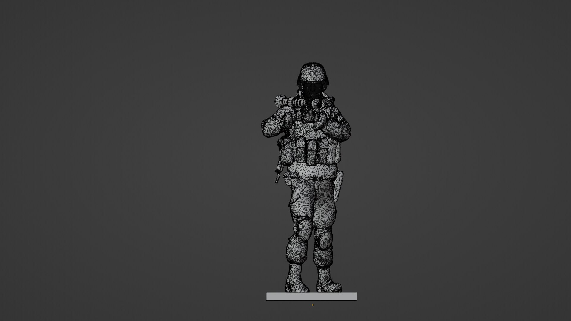 Figure Of A Soldier With RPG STL 3D Model - TurboSquid 1951548