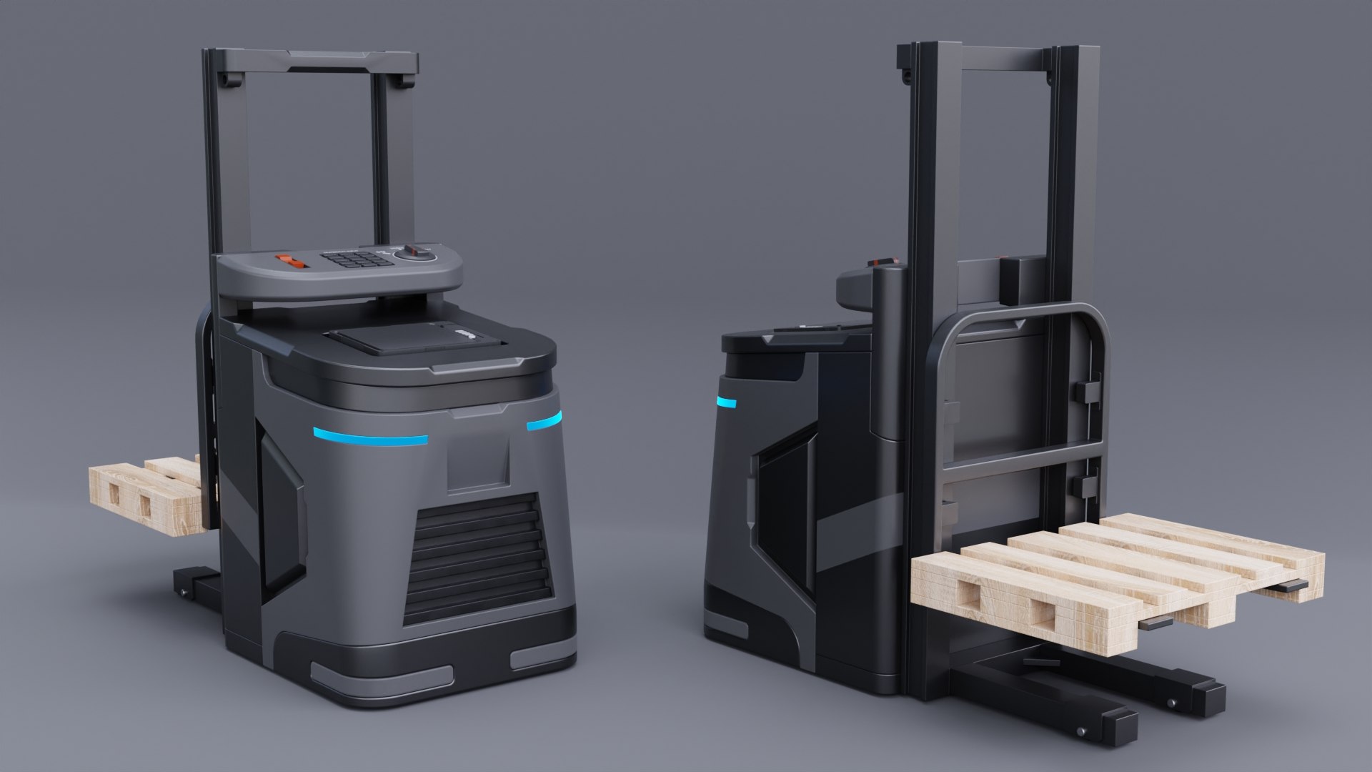 3D Model Forklift AGV 003 - TurboSquid 2012261