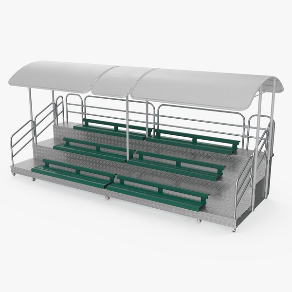 Outdoor Movable Grandstand with Canopy Roof 3D 모델 - TurboSquid 1975157