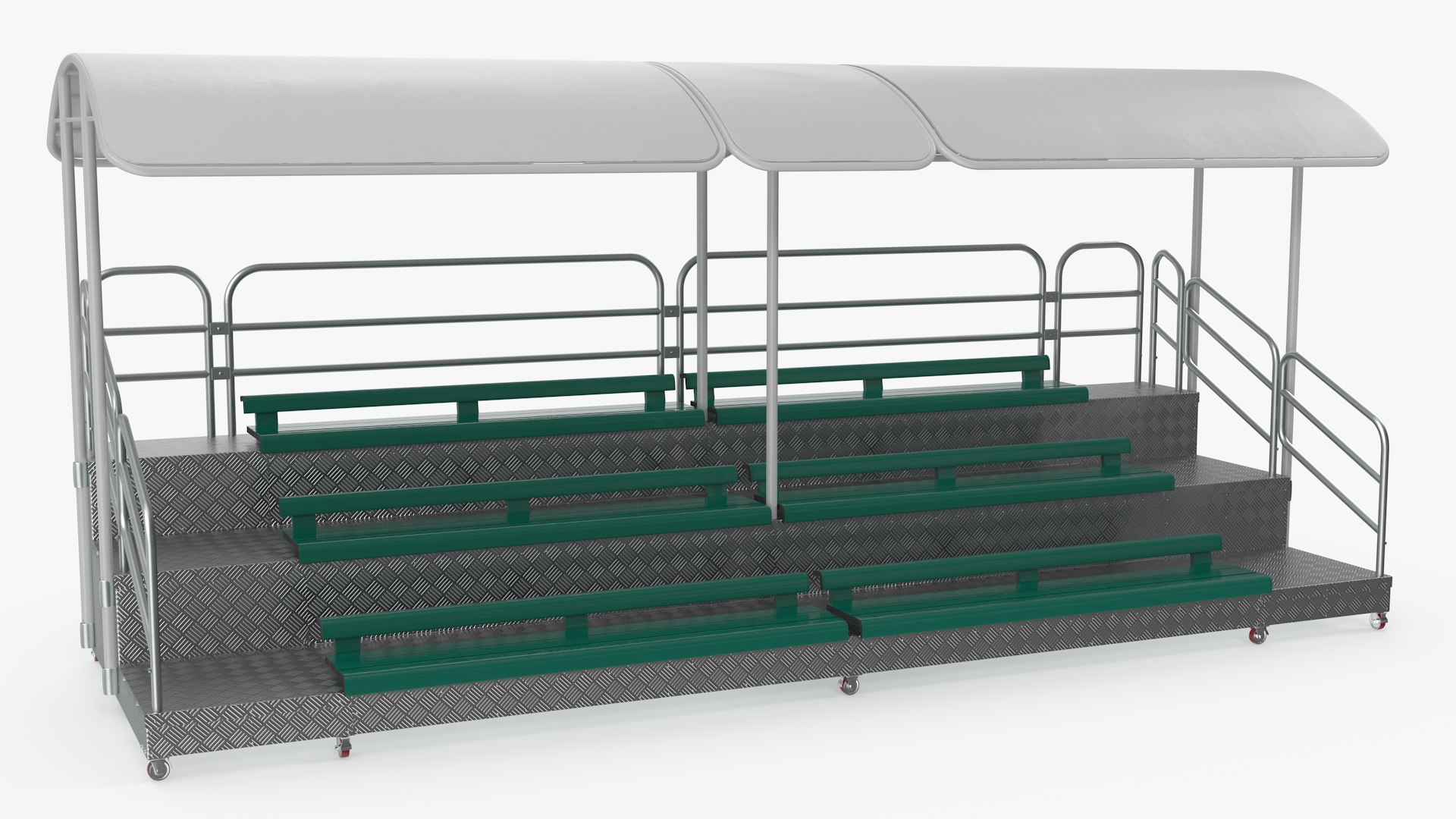 3D Outdoor Movable Grandstand with Canopy Roof - TurboSquid 1975157