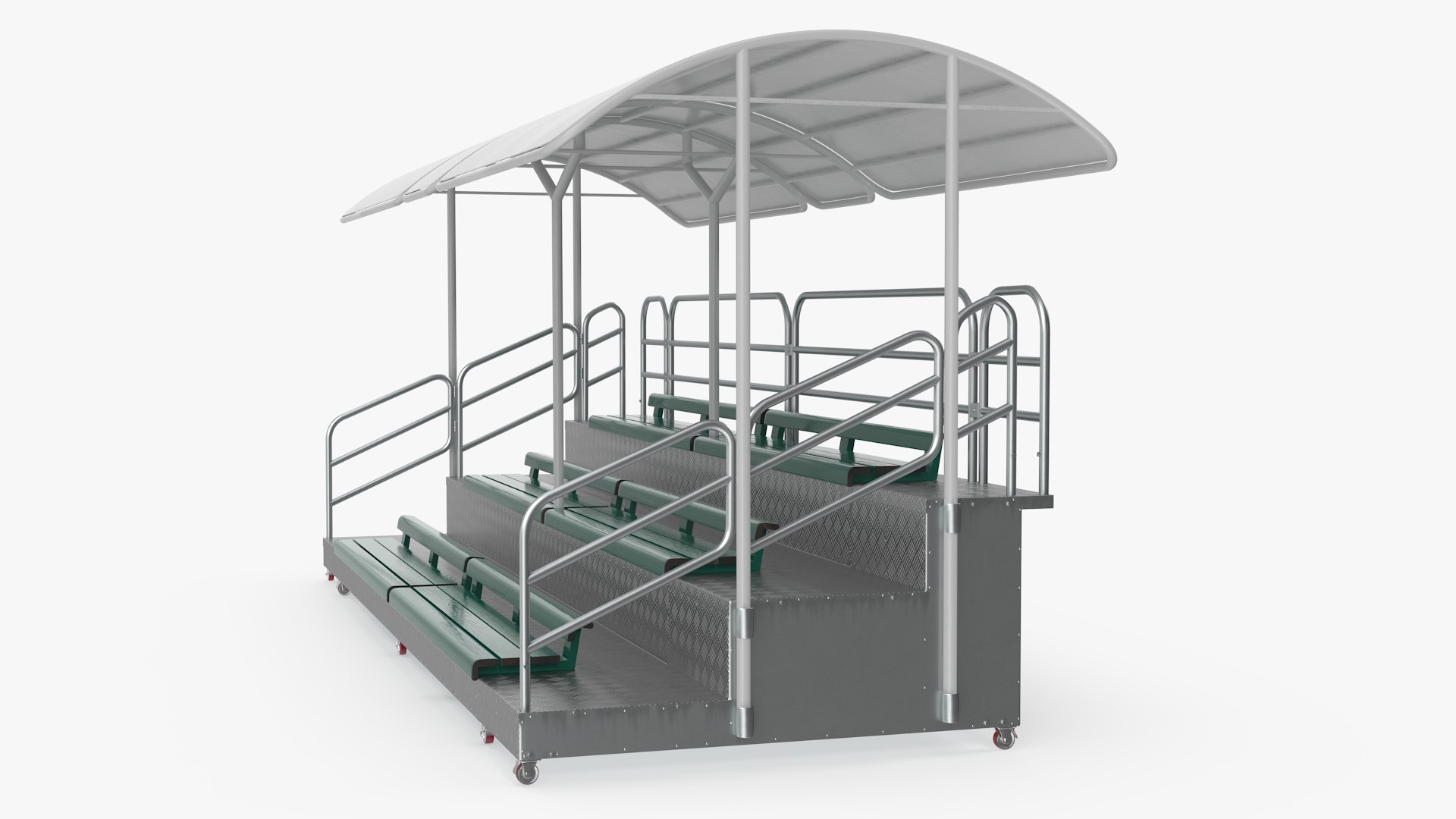 3D Outdoor Movable Grandstand with Canopy Roof - TurboSquid 1975157