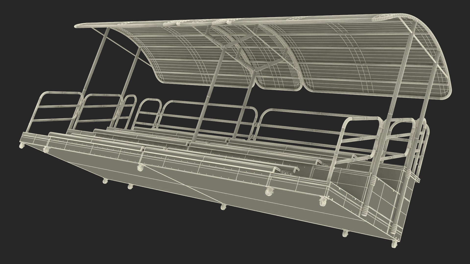 3D Outdoor Movable Grandstand with Canopy Roof - TurboSquid 1975157