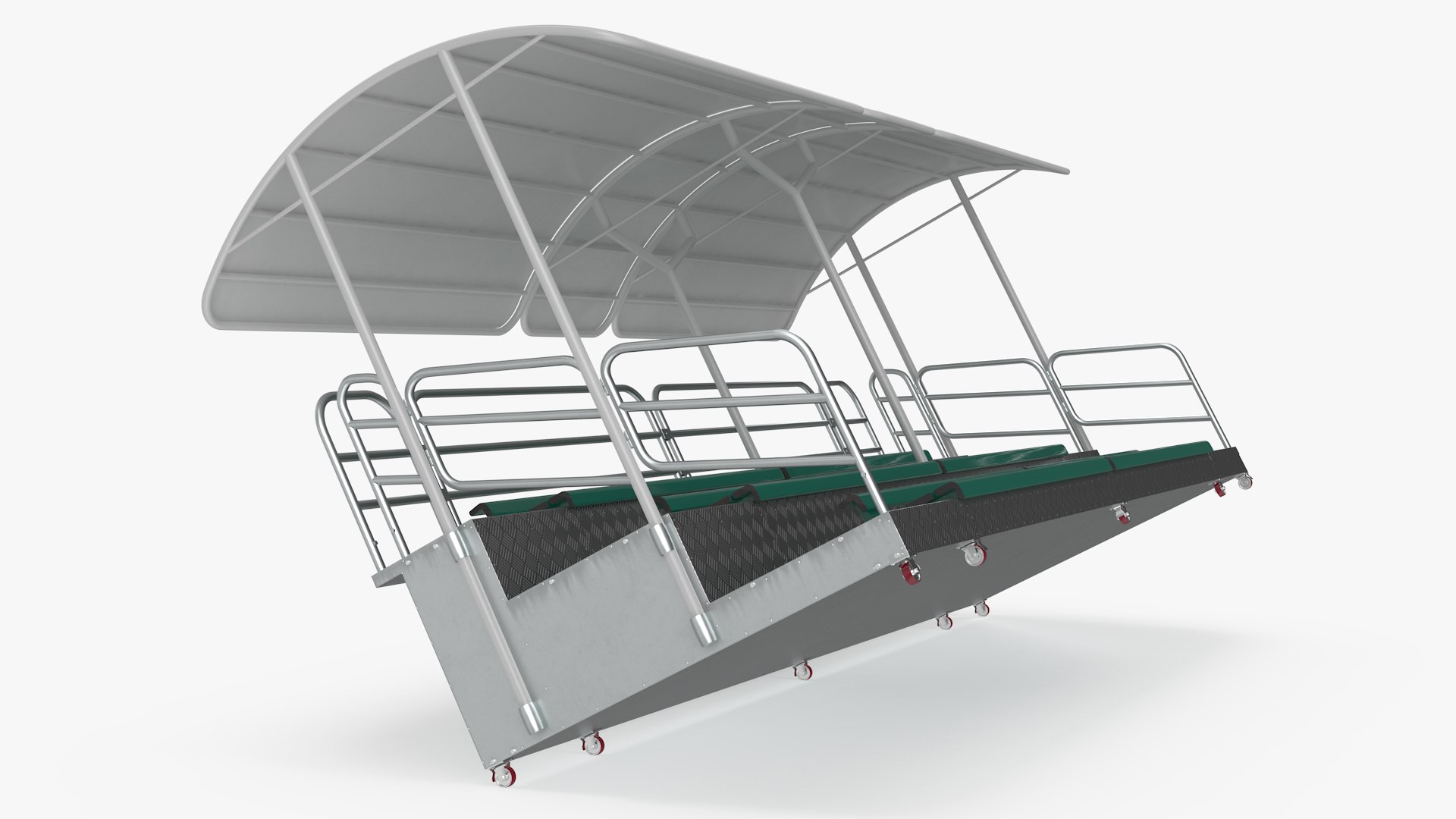 3D Outdoor Movable Grandstand with Canopy Roof - TurboSquid 1975157