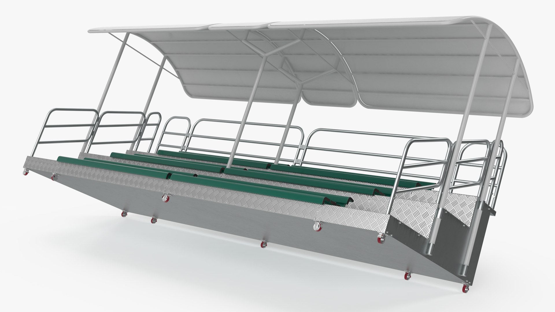 3D Outdoor Movable Grandstand with Canopy Roof - TurboSquid 1975157