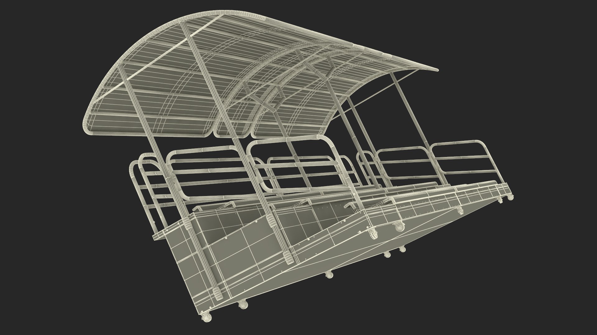 3D Outdoor Movable Grandstand with Canopy Roof - TurboSquid 1975157