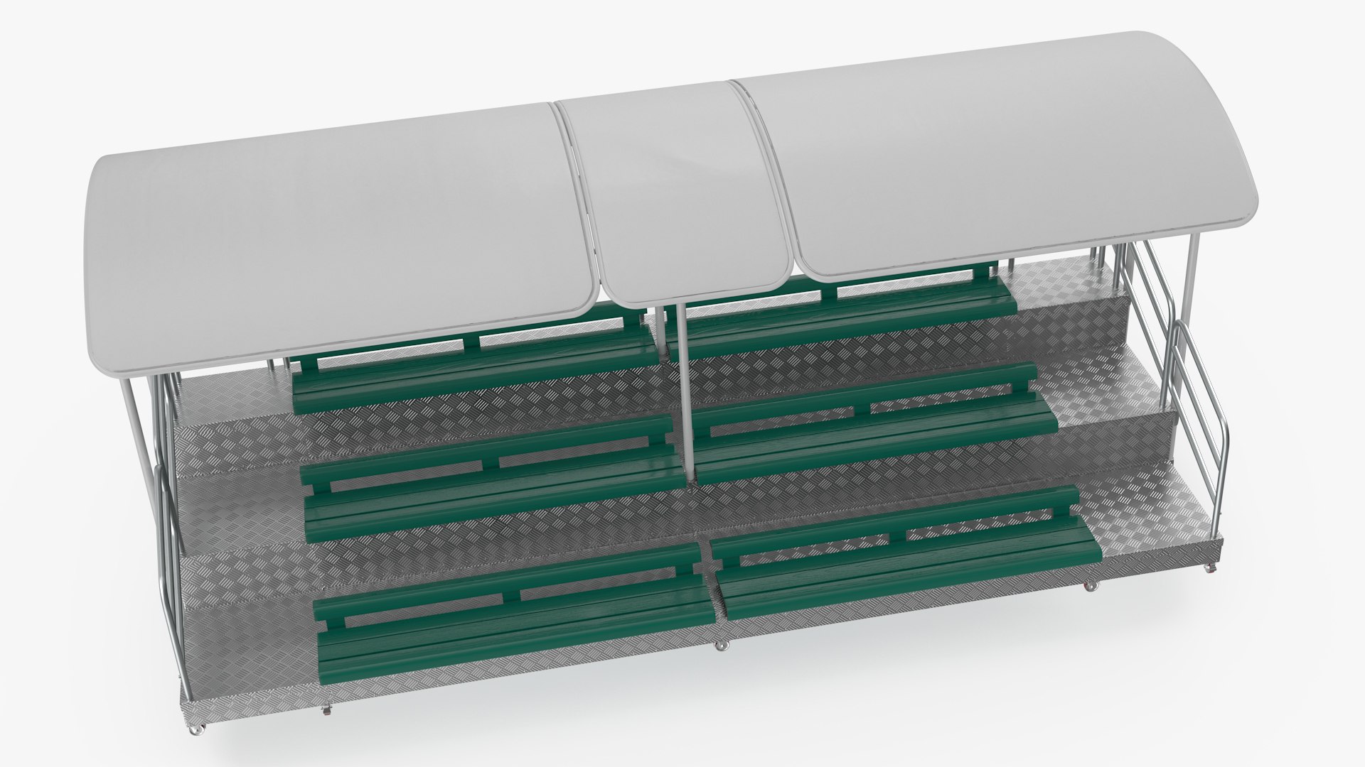 3D Outdoor Movable Grandstand with Canopy Roof - TurboSquid 1975157