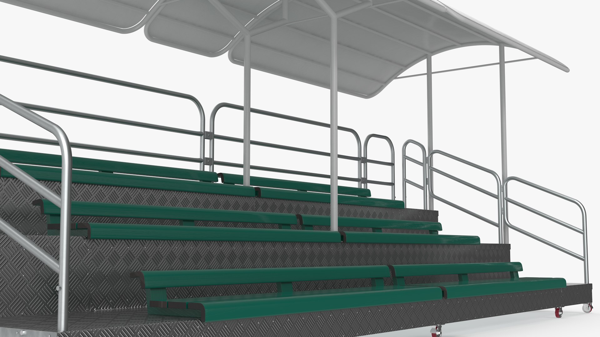 3D Outdoor Movable Grandstand with Canopy Roof - TurboSquid 1975157