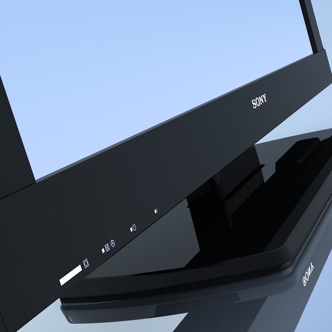 3d Model Of Tv Sony Bravia 32bx301