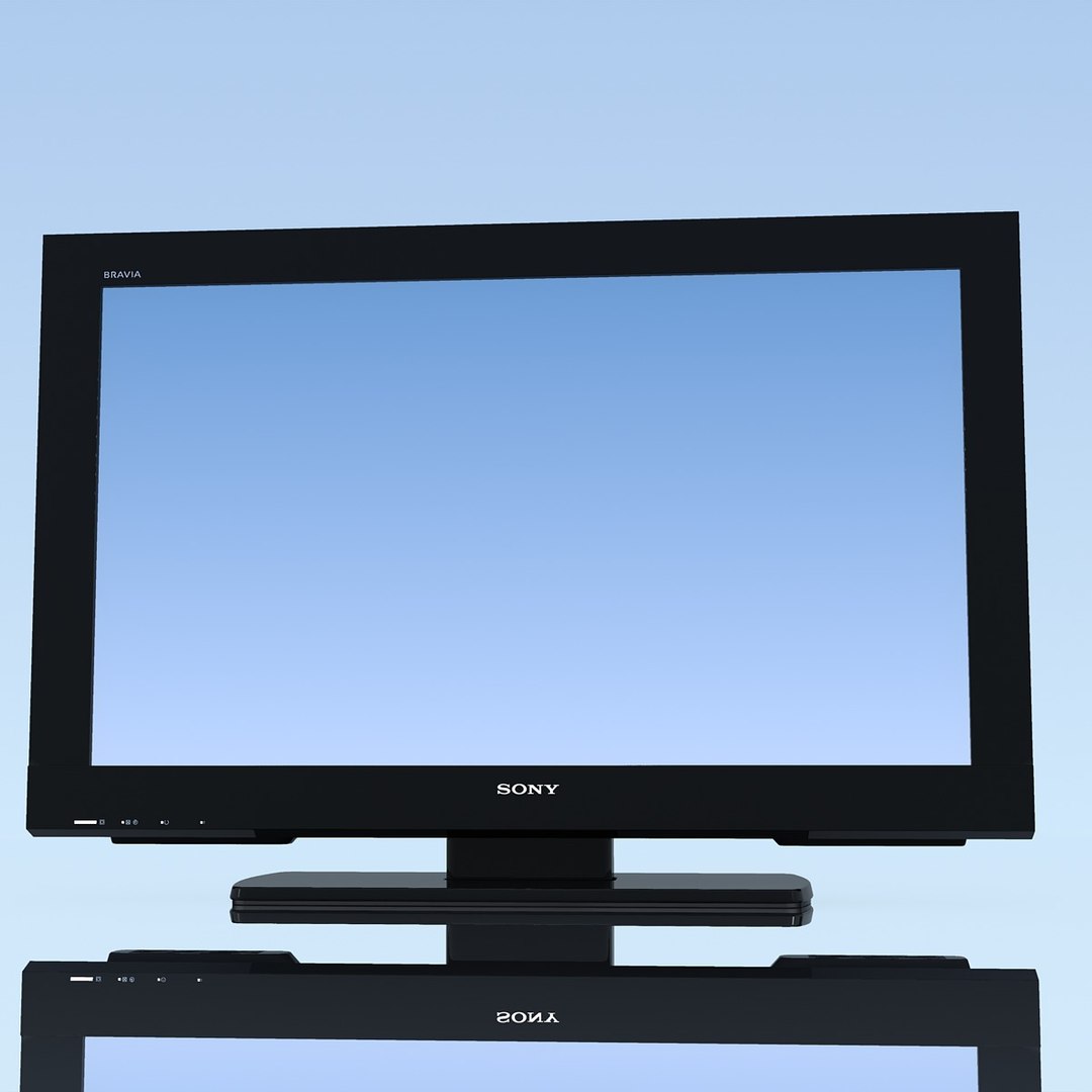 3d Model Of Tv Sony Bravia 32bx301