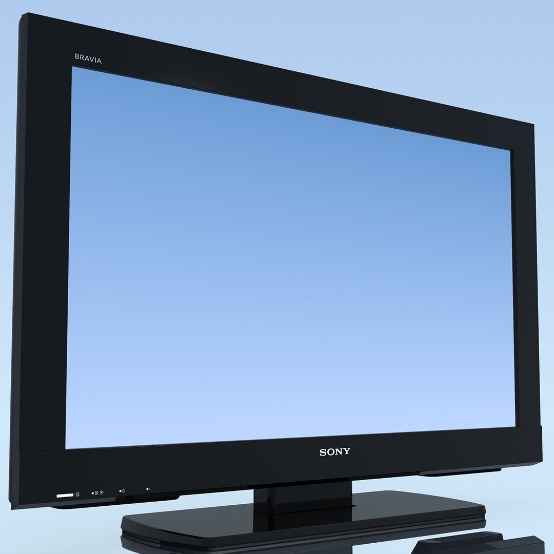 3d Model Of Tv Sony Bravia 32bx301