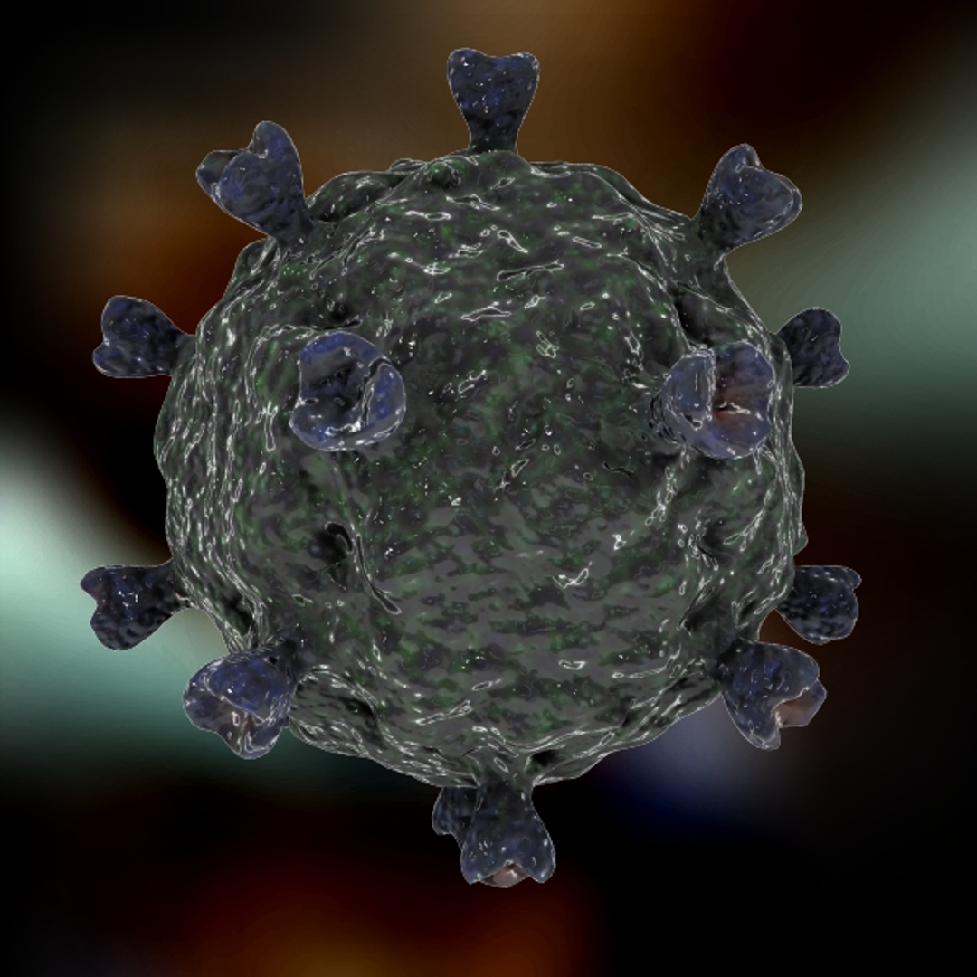 3d model hiv virus