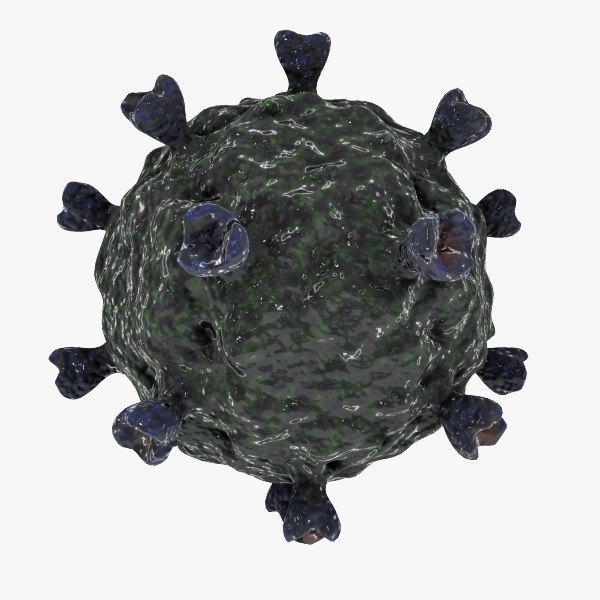 3d model hiv virus