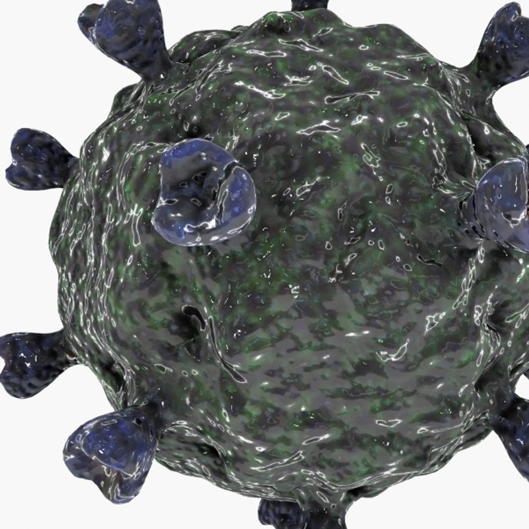 3d model hiv virus