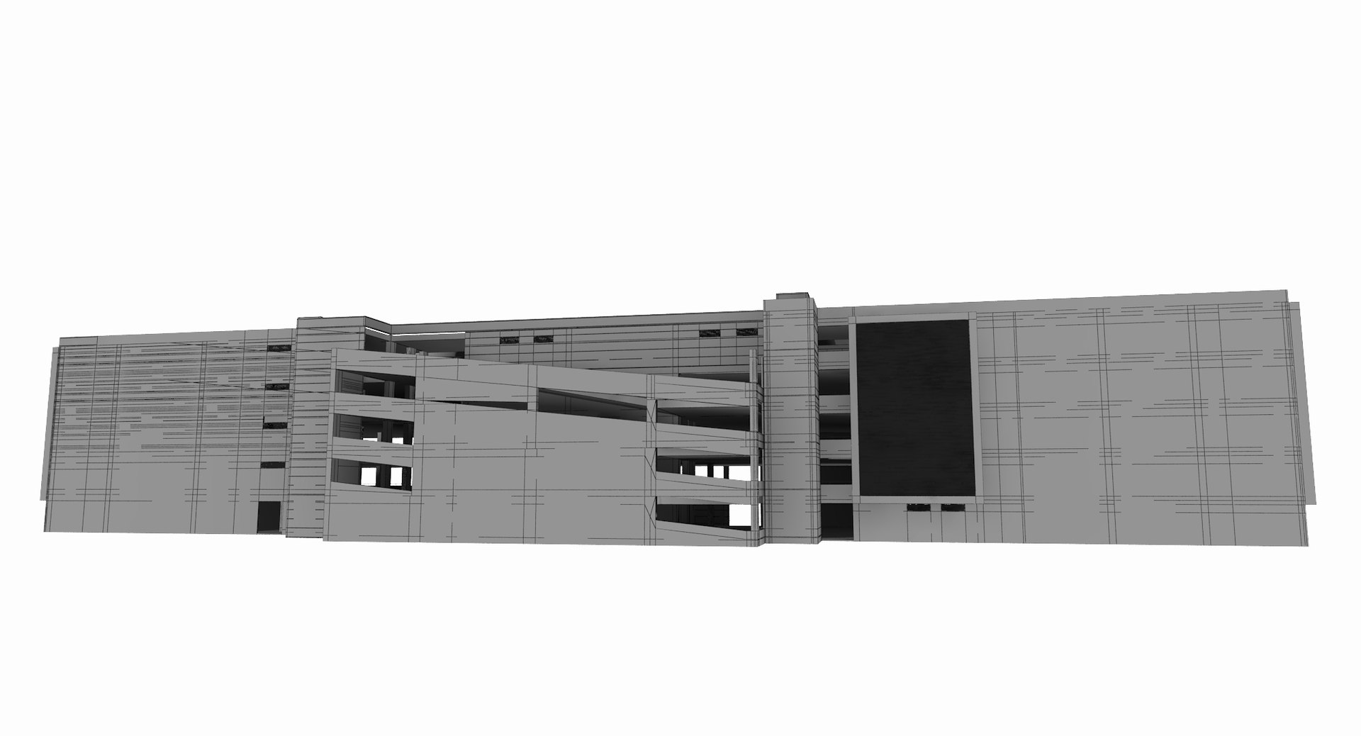 Parking Building 3d Model