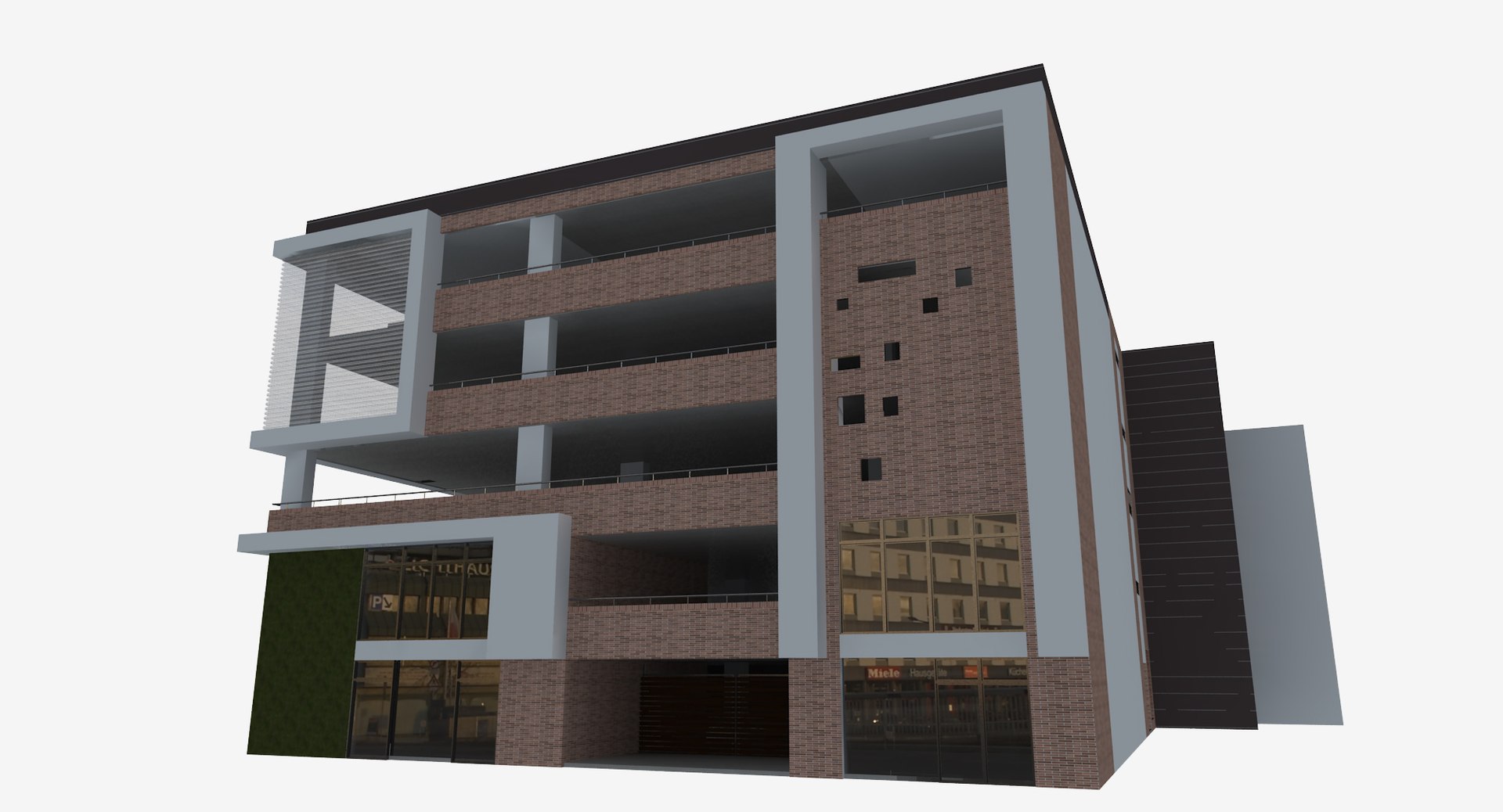 Parking Building 3d Model