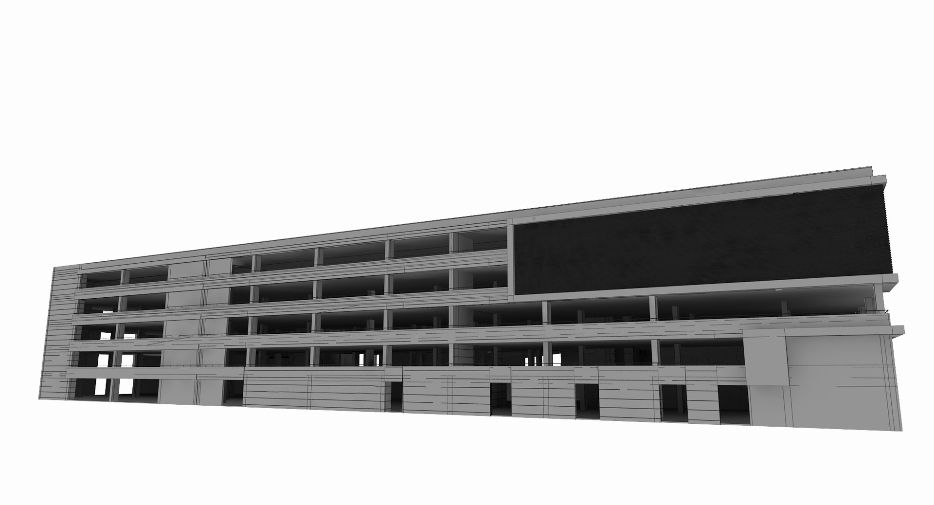 Parking Building 3d Model