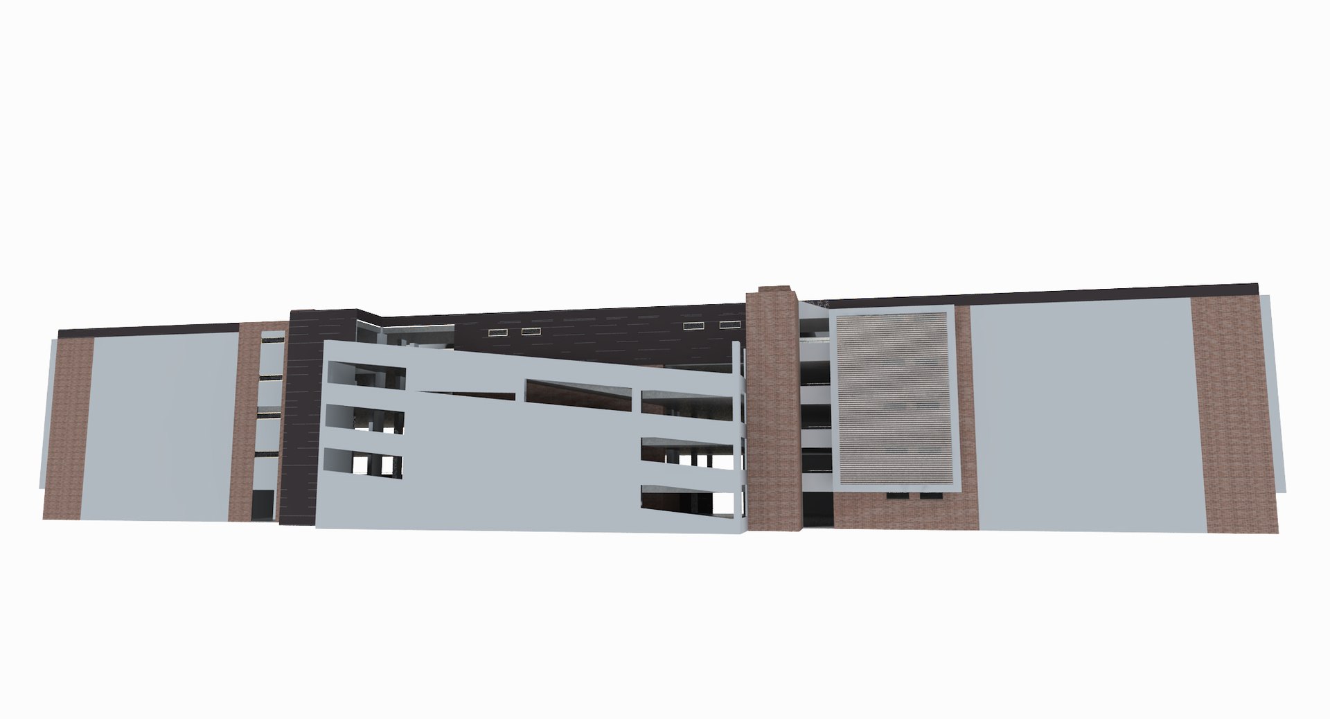 Parking Building 3d Model