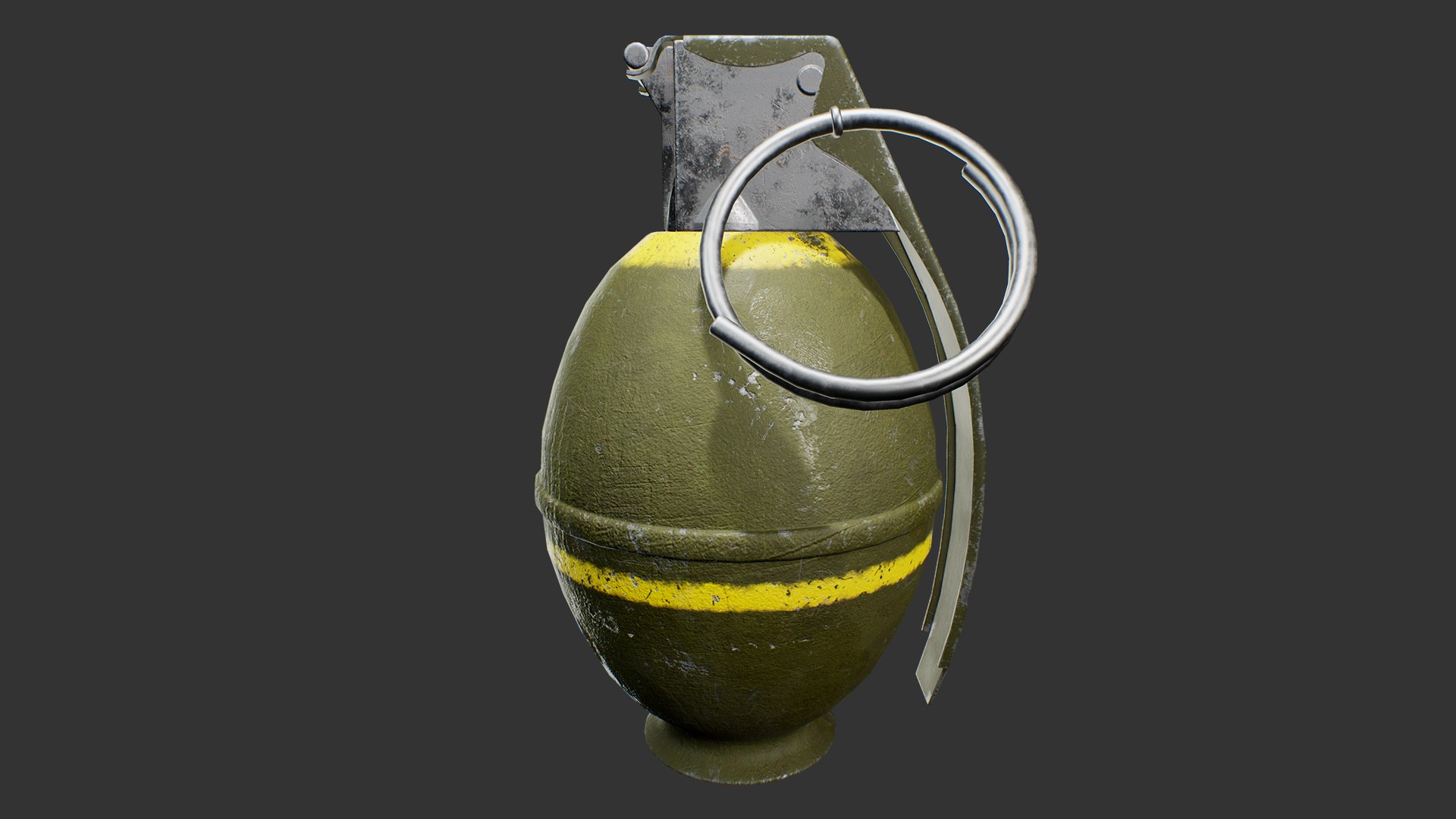 M26 Frag Grenade 3D Model - TurboSquid 1818074