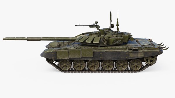 modelo 3d Tanque de batalla principal T-72 B3 RIGGED Dirt Realistic - TurboSquid 1999216