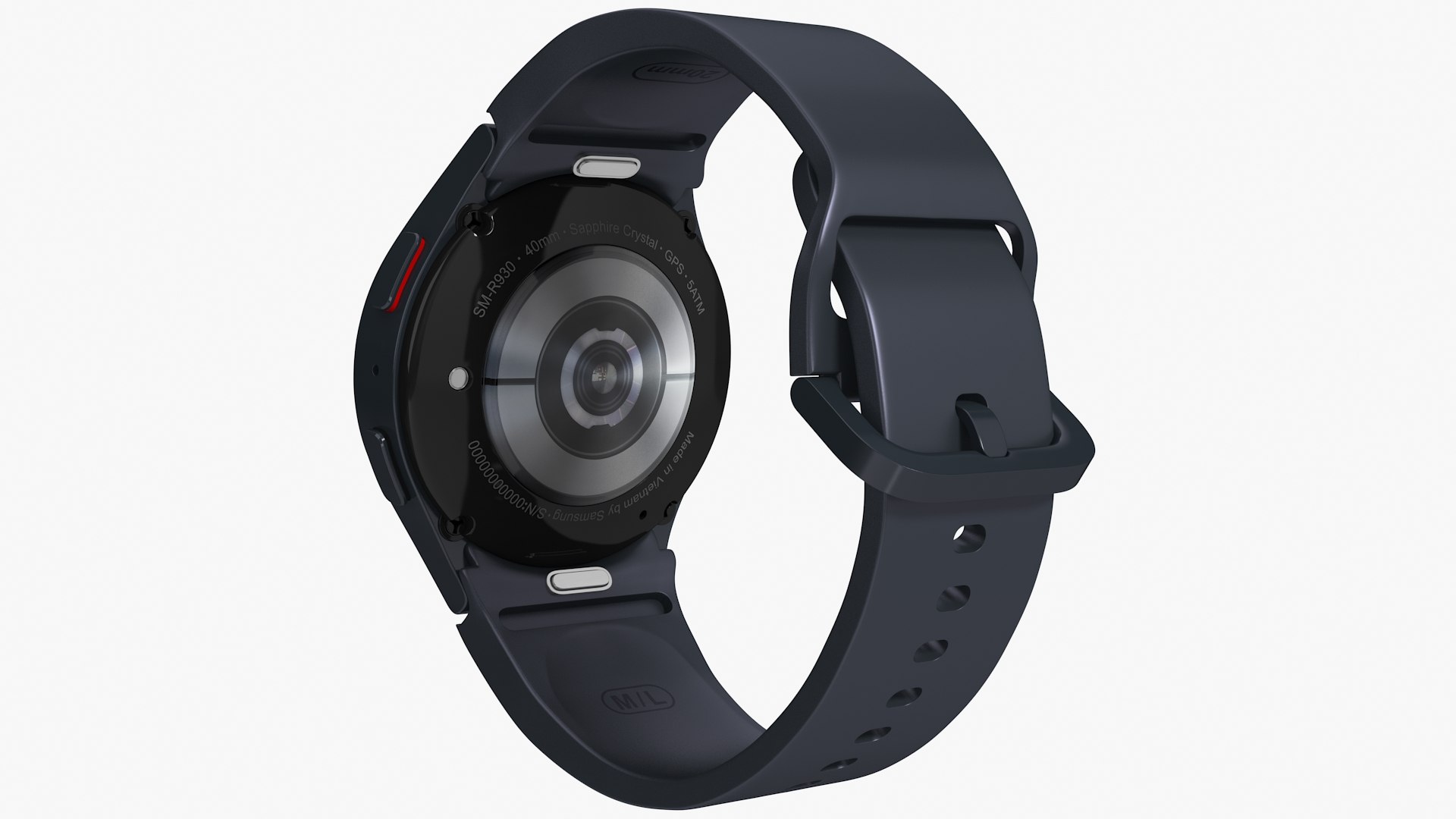 3D Model Samsung Galaxy Watch 6 40mm Graphite - TurboSquid 2105099