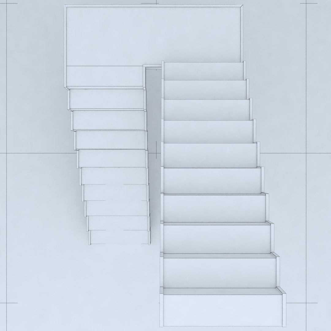 Stairs Architectural Design 3d Model