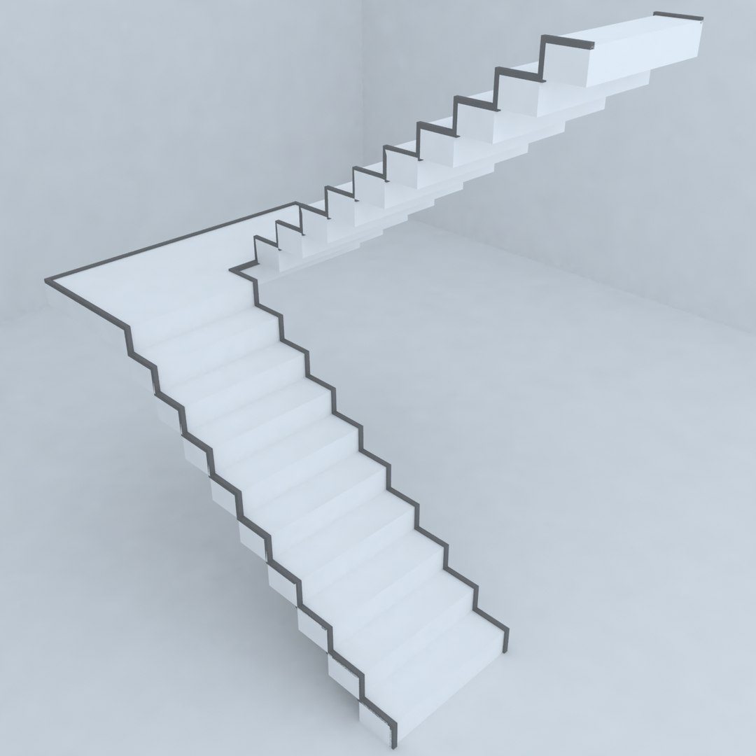 Stairs Architectural Design 3d Model
