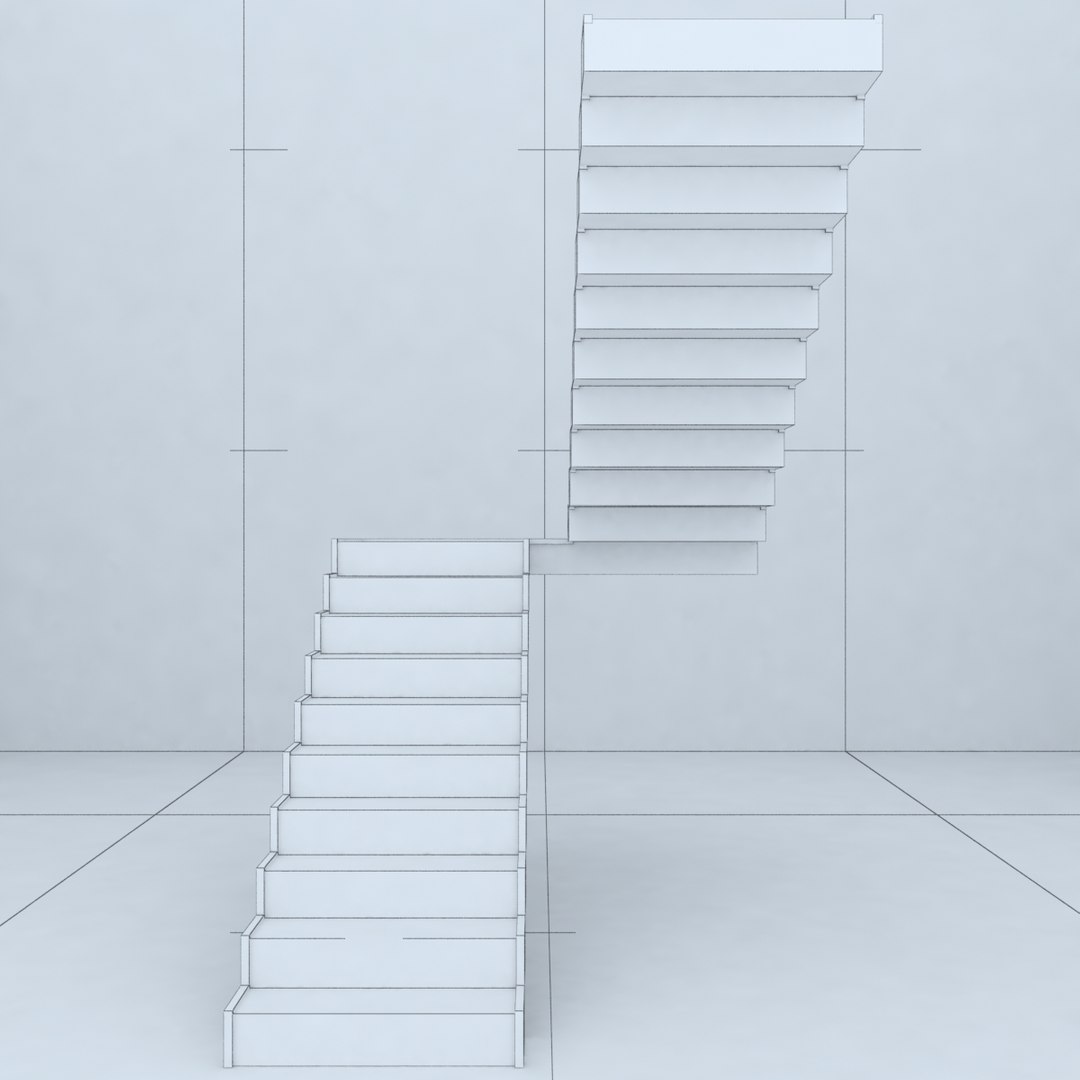 Stairs Architectural Design 3d Model