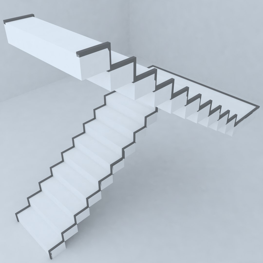 Stairs Architectural Design 3d Model