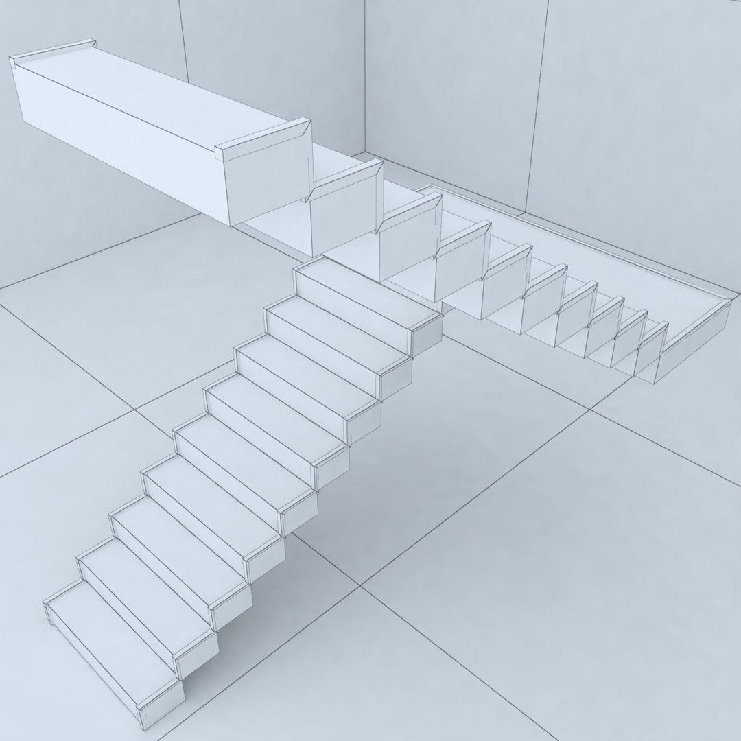 Stairs Architectural Design 3d Model