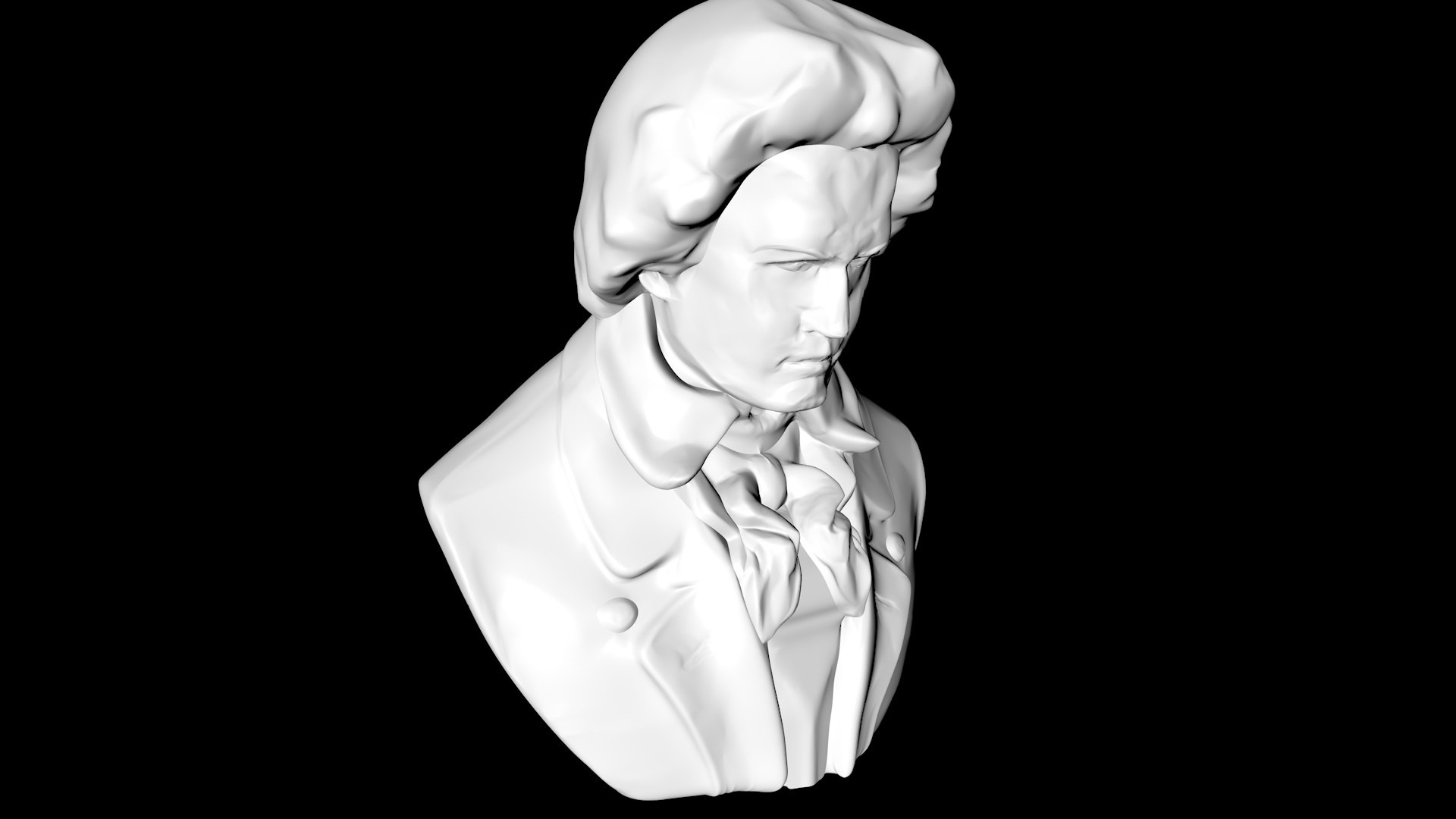 3D Beethoven Statue - TurboSquid 1690090