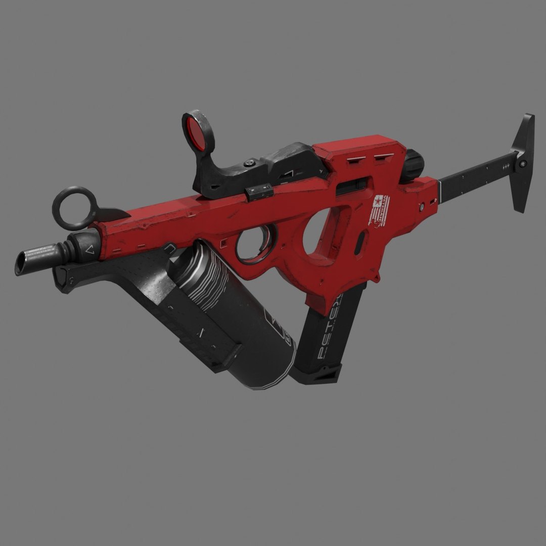 3D gun - TurboSquid 2038473