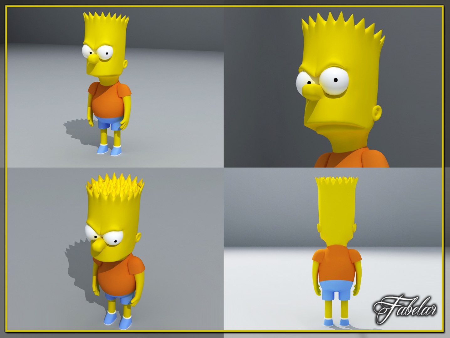 Bart Simpson 3d Max