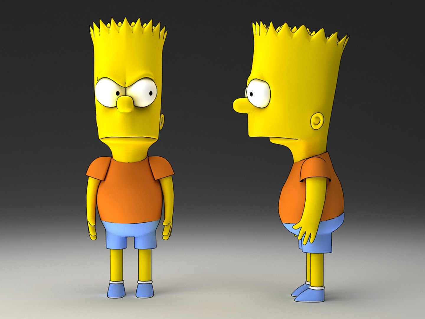 Bart Simpson 3d Max