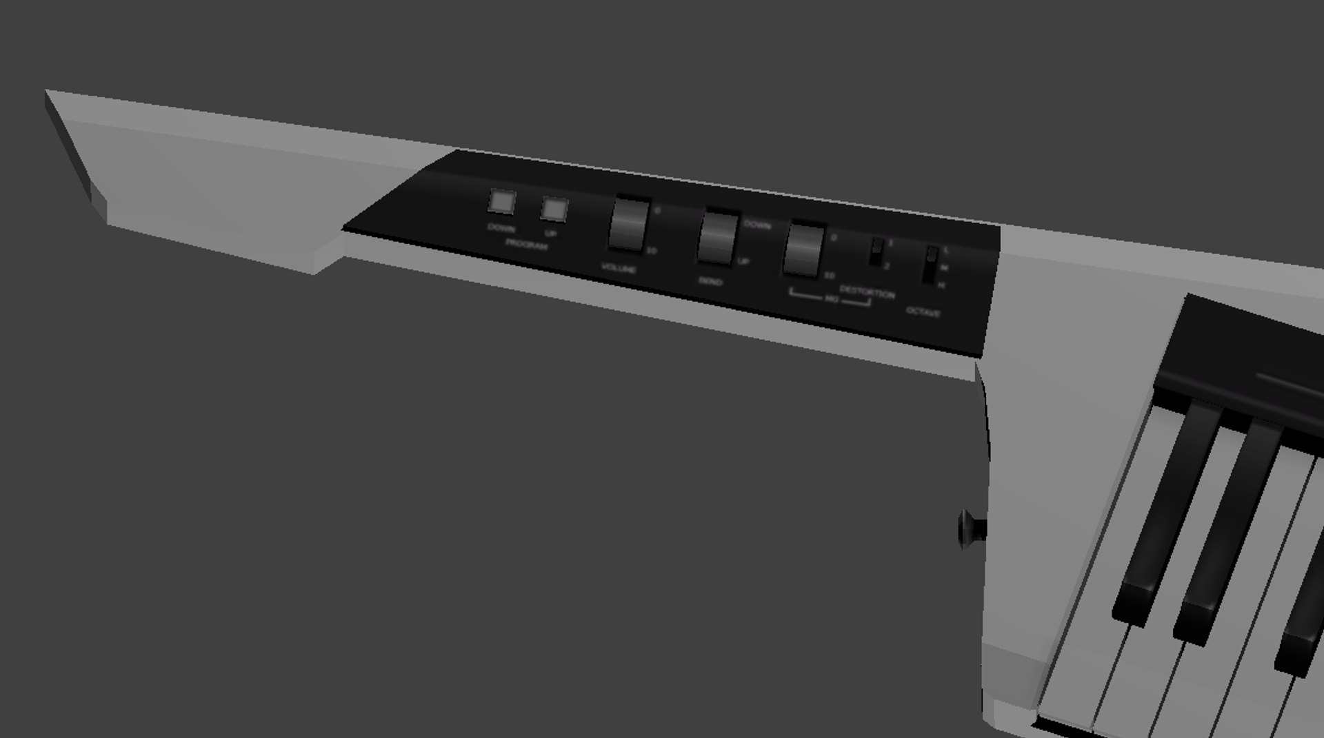 Korg Keytar Rk-100 White 3D Model - TurboSquid 1294601