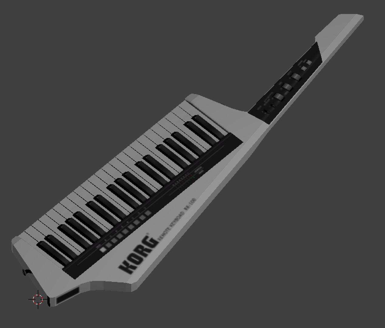 Korg Keytar Rk-100 White 3D Model - TurboSquid 1294601